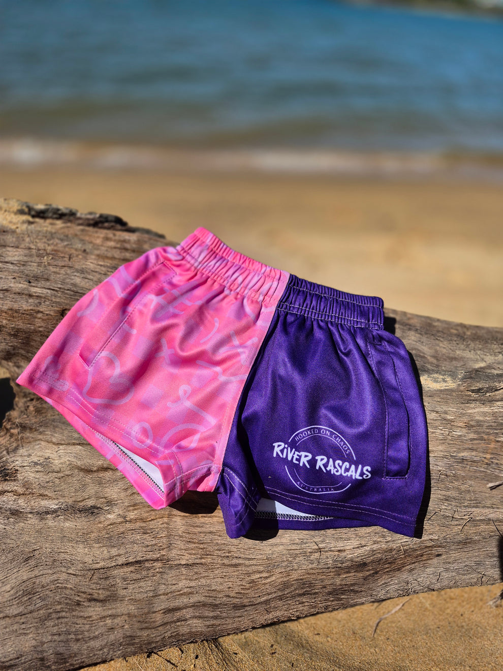 Rascals Footy Shorts - Pink – River Rascals